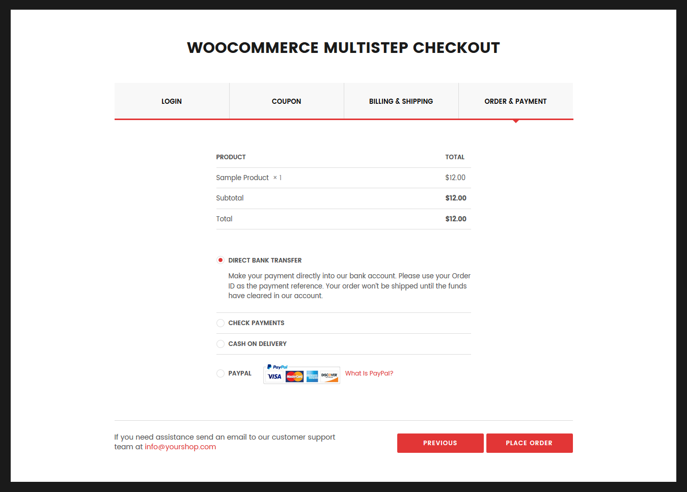 ARG MultiStep Checkout for WooCommerce by argthemes | CodeCanyon